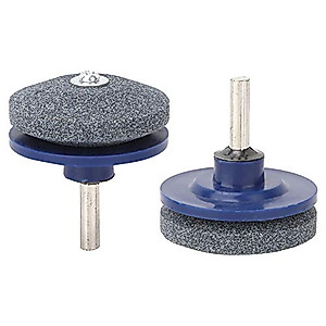 Blade sharpener, professional sharpening Faster lawn mower Sharpener garden Industrial tool for sharpening lawn blades Drilling blades and mowing