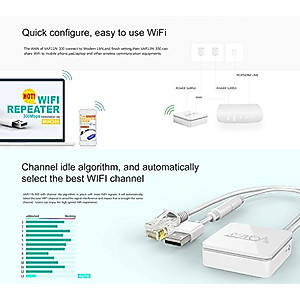 Mini WiFi Router VAR11N-300 Portable WiFi Bridge Hotspot 300Mbps Travel WiFi Repeater