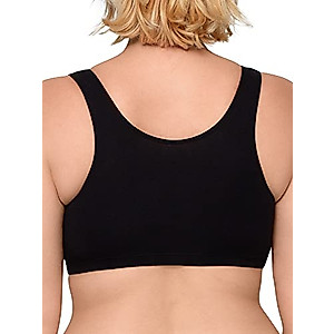 Fruit of the Loom Womens Built Up Tank Style Sports Bra, White/Sand/Black, 38 US