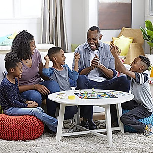 Monopoly Junior Super Mario Edition Board Game, Fun Kids' Ages 5 and Up, Explore The Mushroom Kingdom as Mario, Peach, Yoshi, or Luigi (Amazon Exclusive)