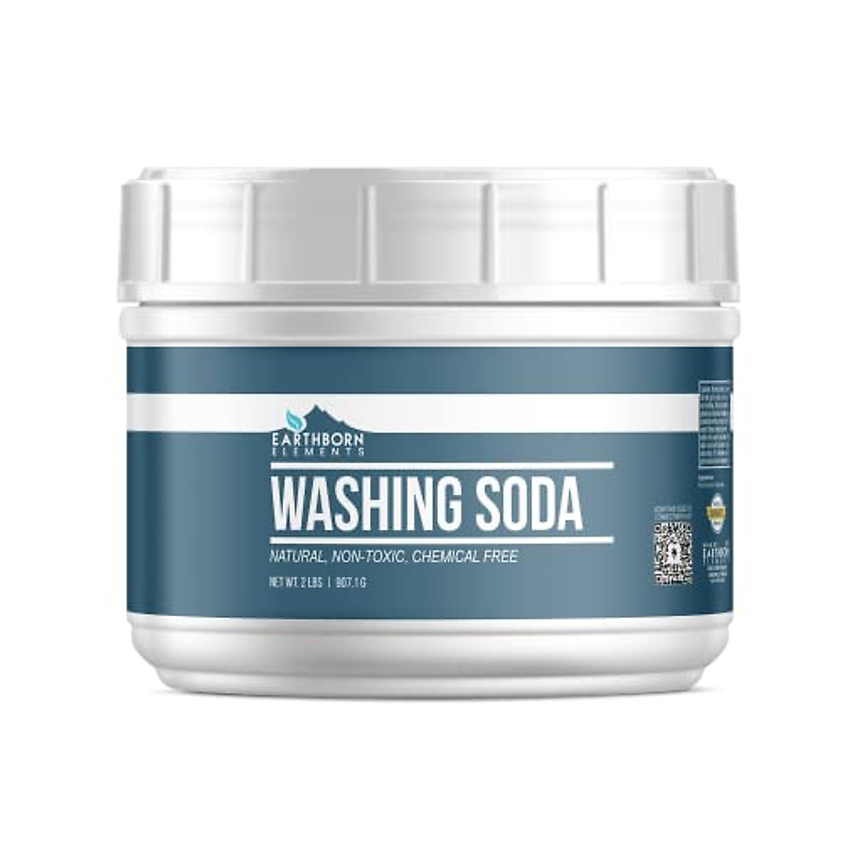 Earthborn Elements Washing Soda (2 lb), Soda Ash, Sodium Carbonate, Non-Toxic Laundry Booster