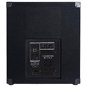 Sound Town METIS Series 2400 Watts 18” Powered Subwoofer with Class-D Amplifier, 4-inch Voice Coil (METIS-18SDPW)