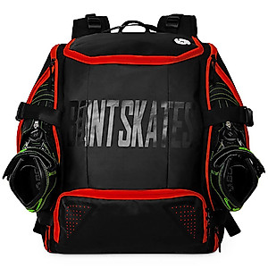 Bont Skates - Multi Sport Skate Backpack Travel Bag - Inline Ice Roller Speed Skating (Red)