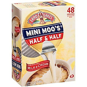 1-Land O Lakes Mini Moo`s Half & Half 48-Single Serve Dairy Creamers