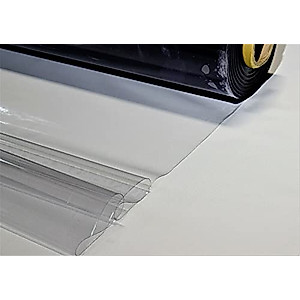 USA Fabric Store Clear Marine Vinyl 12 Gauge Double Clear Polished Poarch Enclosure 54" W by Yard