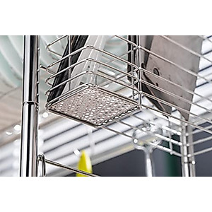 Premium Racks Professional Over The Sink Dish Rack - Fully Customizable - Multipurpose - Large Capacity (Stainless Steel)