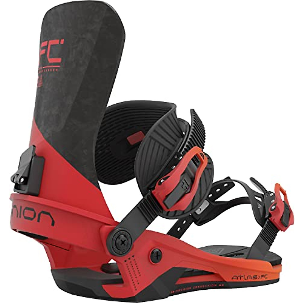 Union Atlas FC Mens Snowboard Bindings Lava Orange Sz L (10.5+)