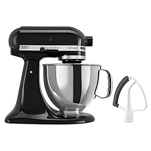 KitchenAid KSM150FEOB Value Bundle Artisan 5 Quart Stand Mixer, Onyx Black
