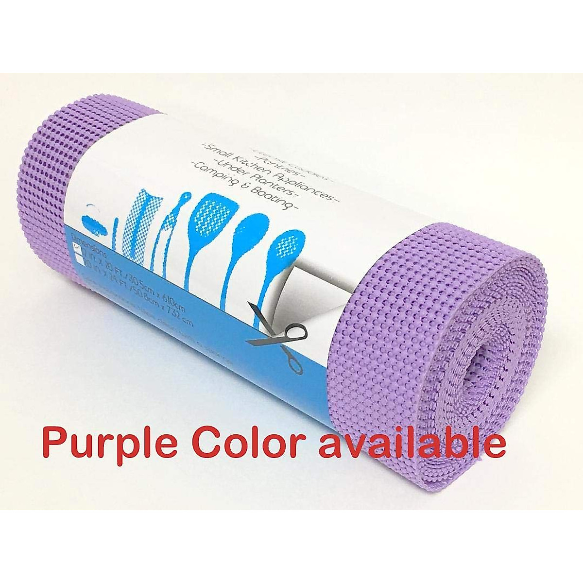 CCS Rainforest Non-Adhesive Non-Slip Shelf and Drawer Liner, (Black, 12-inch x 20-feet)