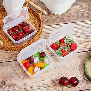 Elvaesther Cheese Container for Refrigerator, 2pcs Food Storage Cheese Box, Flip-top Butter Block Cheese Slice Storage Box, Fruit Vegetable Fresh-Keeping Organizer Containers with Lid Transparent