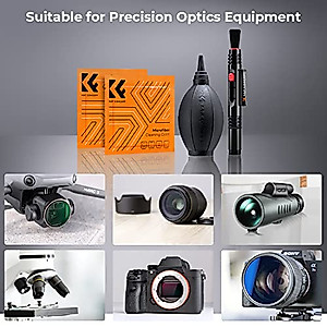 K&F Concept 4-in-1 Camera Cleaning Kit with Lens Brush Pen, Rocket Air Blower, Microfiber Cleaning Cloth, Lens Cleaner Kit for Canon Nikon Pentax Sony DSLR Cameras Cleaning Tool Accessories