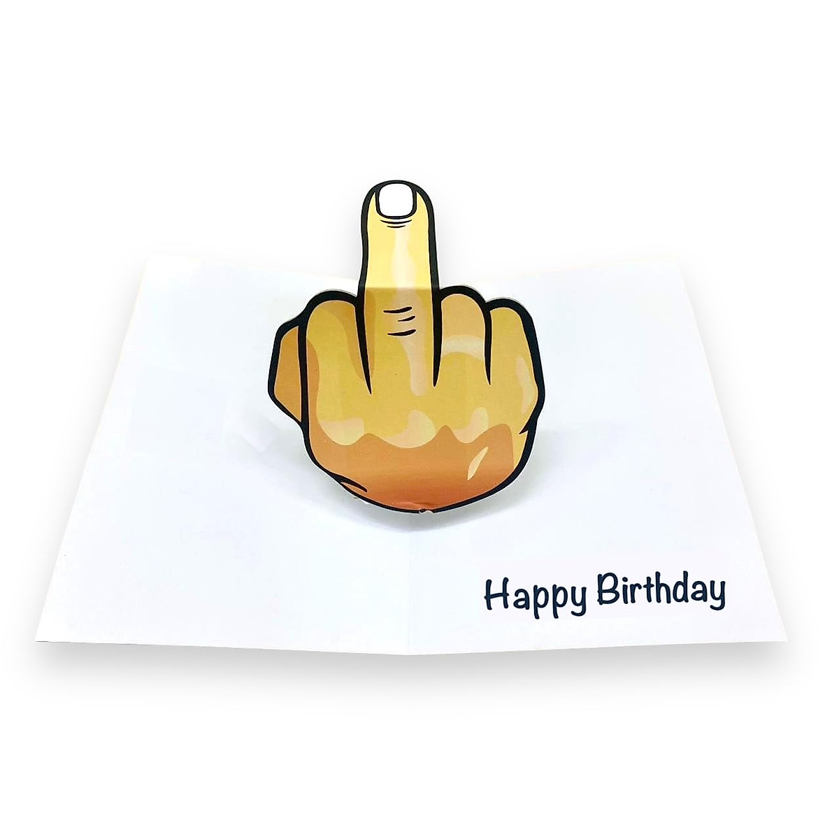 AVINITI Dark Humor Pop Up Birthday Card with Surprising Message in 3D | Gag Bday Popup Card Gift for Friends, Family, Husband, Wife, Mom, Dad, Son, Daughter, Co-worker (Happy Birthday)