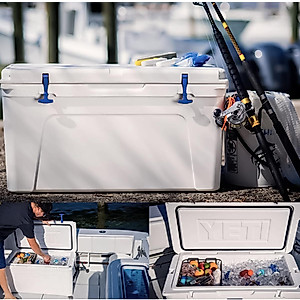 Blue Cooler Latches Replacement for Yeti, RTIC, Lid Latch Parts Compatible with Yeti Coolers T-Latches Made of Premium Hard Durable Rubber (2 Pack)