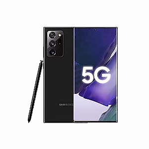 Unlocked Samsung Galaxy Note 20 Note20 Ultra 5G N986U1 6.9" 12GB RAM 128 Snapdragon NFC Original Android Cell Phone Mystic Black/US Version / N986U1 Simple Set