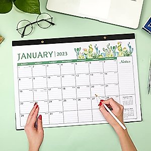 2023-2024 Desk Calendar - Jan 2023 - Jun 2024, 18 Months Large Monthly Desk Calendar, 17" x 12", Desk Pad, Large Ruled Blocks, to-do List & Notes, Best Desk/Wall Calendar for Planning or Organizing