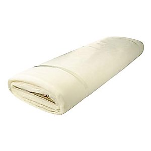 FabricLA 100% Nylon Tulle Mesh Fabric - Wedding Tulle Veil Fabric - 108" Wide (270 CM) Tulle Fabric Bolt of 50 Yard - Use as Wedding Gowns, Wedding Veils, Dresses, & Interior Design - Ivory