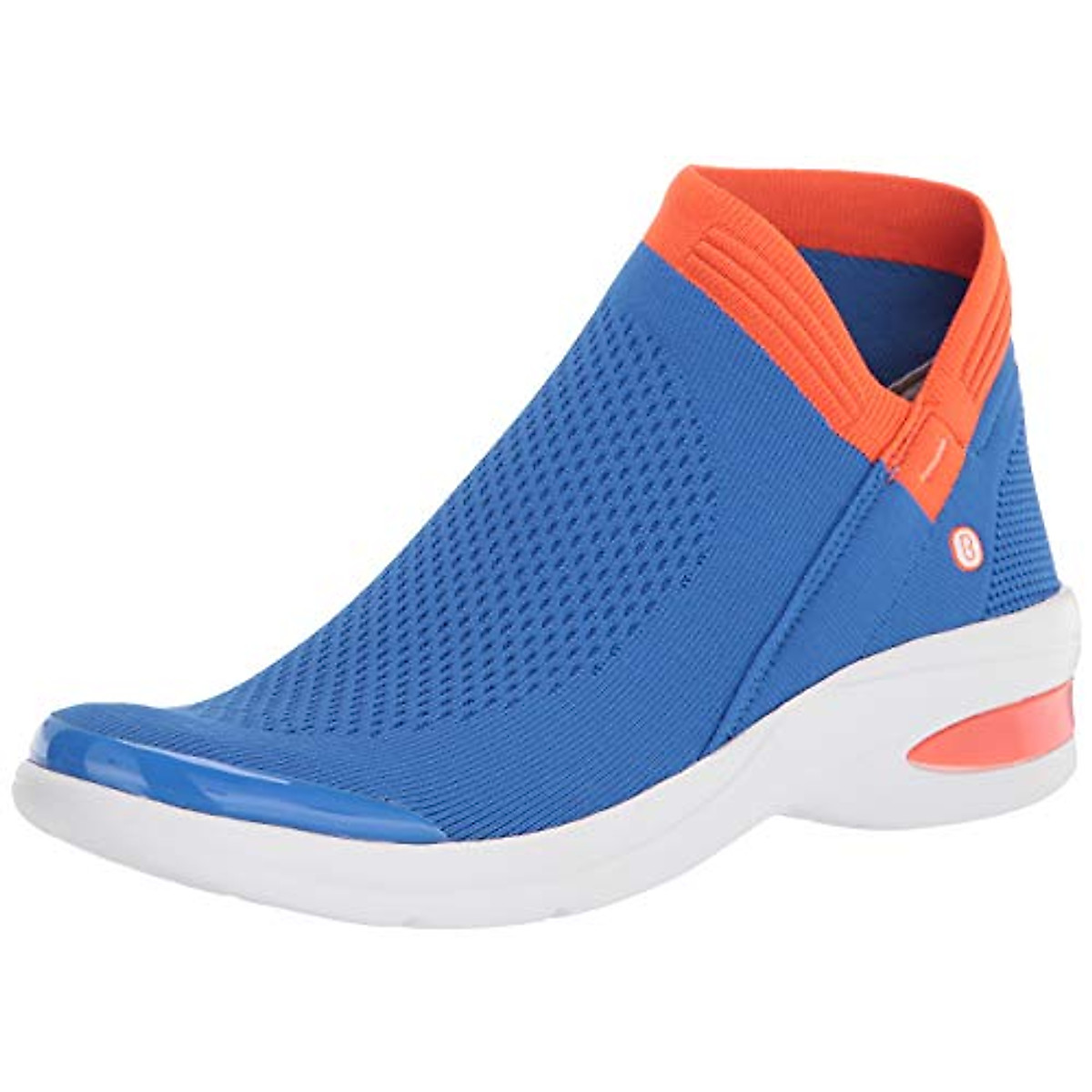 BZees Womens Romance Orange Blue Booties 7 M