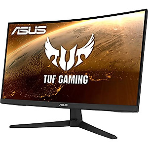 ASUS TUF Gaming 23.8” 1080P Curved Gaming Monitor (VG24VQ1B) - Full HD, 165Hz (Supports 144Hz), 1ms, Extreme Low Motion Blur, Speakers, Adaptive-sync/FreeSync Premium, Eye Care, DisplayPort, HDMI