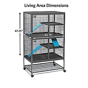 MidWest Homes for Pets 182 Ferret Nation Double Story Unit, 1-Year Manufacturer Warranty