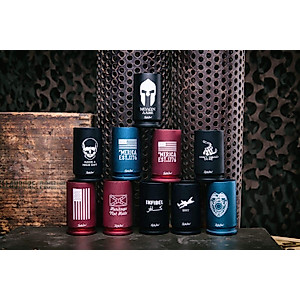 Lucky Shot 30MM Gauge Shot Glass 2.7 oz. |'Merica Flag Est. 1776 |Aluminum Warthog A-10 Round | For Whiskey, Tequila, Vodka | Made in USA (Blue)