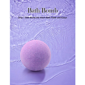 kastu Bath Bombs,2 Pack Fizzy Spa Gift Natural Hemp Oil Extract and Lavender Essential Oils Bath for Moisturizing Dry Skin,Relaxing,Bubble Bath for Gifts Idea for Men Women