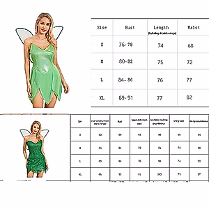AvoDovA Costume Fairy Princess Dress Women Girls Fancy Halloween Birthday Dress Up Cosplay Outfit with Butterfly Wings (Women K-Green, L)