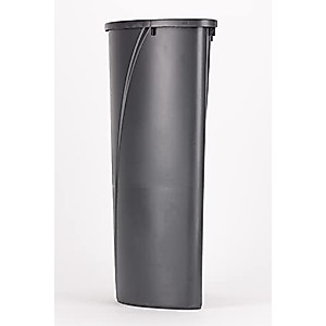 CFS 34302123 Centurian Half Round Waste Container Trash Can Only, 21 Gallon, Gray