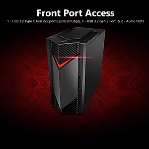 Acer Nitro 50 Gaming PC, Intel Core i5-13400F Processor, NVIDIA GeForce GTX 1650 Graphics, 8GB DDR4 Memory, 512GB SSD, Windows 11 Home