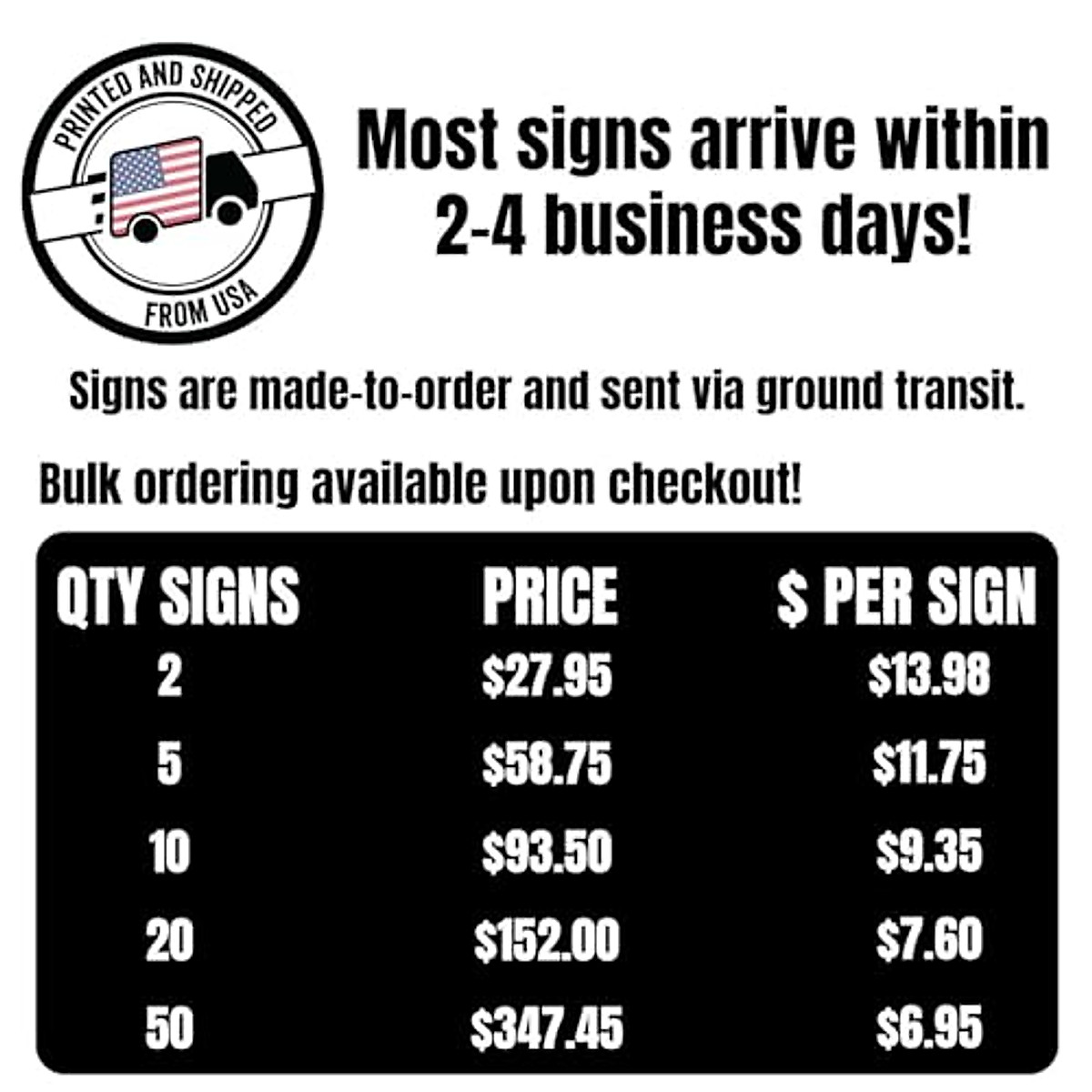 Personalize Custom Yard Sign 24" x 18", Metal H-Stake Included