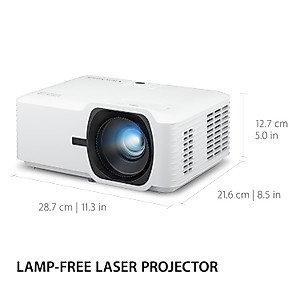 ViewSonic LS740HD 5000 Lumens 1080p Laser Projector with 1.3x Optical Zoom, H/V Keystone, 4 Corner Adjustment, and 360 Degrees Projection for Auditorium, Conference Room and Education