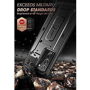 SUPCASE Unicorn Beetle Pro Series Case for Samsung Galaxy Note 20 (2020 Release), Full-Body Rugged Holster & Kickstand Without Built-in Screen Protector (Black)