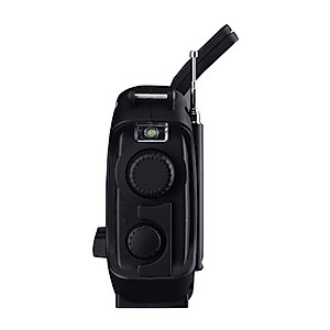 Kaito KA500IP-BLK Voyager Solar/Dynamo AM/FM/SW NOAA Weather Radio with Alert and Cell Phone Charger, Black