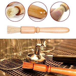 4 Pieces Coffee Machine Cleaning Set Include Wooden Coffee Grinder Brush Coffee Machine Group Head Cleaning Brush