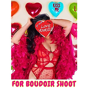 Kaei&Shi Bodysuit Lingerie for Women,Plunge Underwire Floral Lace Teddy Lingerie,Sexy Cutout Thong One Piece Body Suit with Garter Boudoir Red Medium