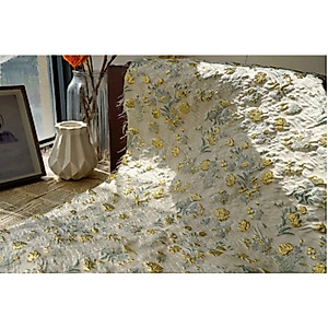 XMTXZYM 2 Meter Yarn Dyed Jacquard Fabric Embossed Flower Spring and Autumn Dress DIY Sewing Fabric