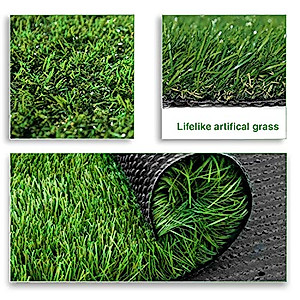 Artificial Grass Turf Customized Sizes, Artificial Lawn for Dogs, 20MM Thick Faux Grass, Synthetic Outdoor Indoor Rug Area 2FTX18FT(36 Square FT)