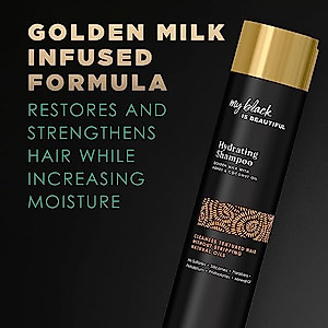 My Black is Beautiful Hydrating Shampoo, Sulfate Free, for Curly and Coily Hair with Coconut Oil, Honey and Turmeric, 9.6 Fl Oz