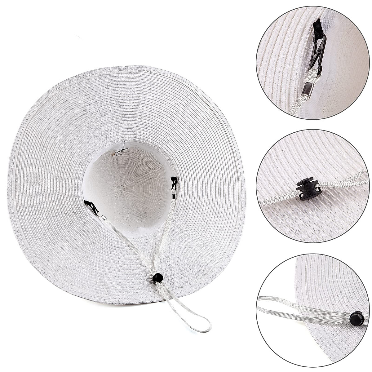 Wide Brim Sun Hat Womens - White Sun Hat Ladies Hat Women Straw Floppy Hat Beach