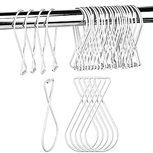 60 Pieces Drop Ceiling Hooks Clips Ceiling Tile Hooks Drop Ceiling Clips for Hanging Classroom Ceiling Hangers Suspended Tile Hanger for Classroom Office Home Wedding Decorations (White, 60 Pcs)