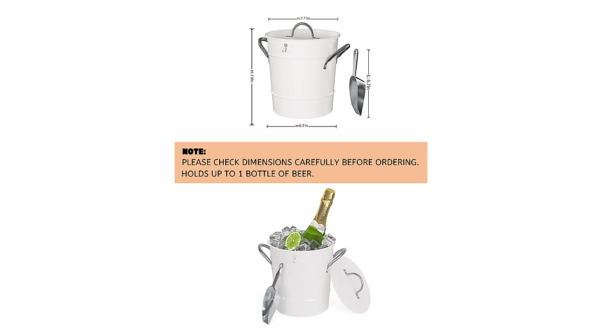LF Likefair Double Wall Ice Bucket for Parties