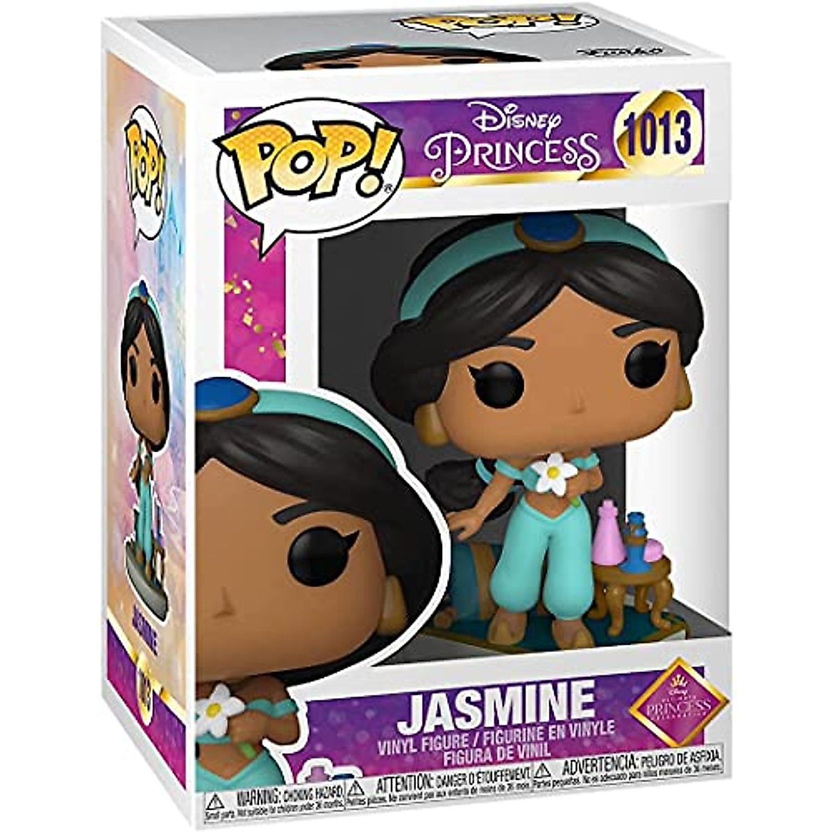 POP Disney Ultimate Princess: Jasmine Funko Vinyl Figure (Bundled with Compatible Box Protector Case)