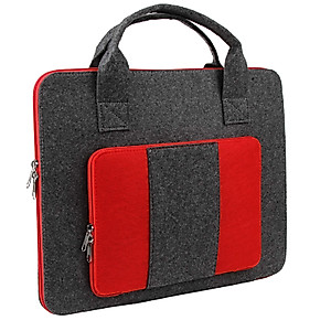 Storage Bag Felt Hand-held Shockproof 14.75 x 11.75 Inch 2.5 inch Thick for A4 Painting Light Pad Board Leaf Book Weeding Light Box (Plus Thick Size)