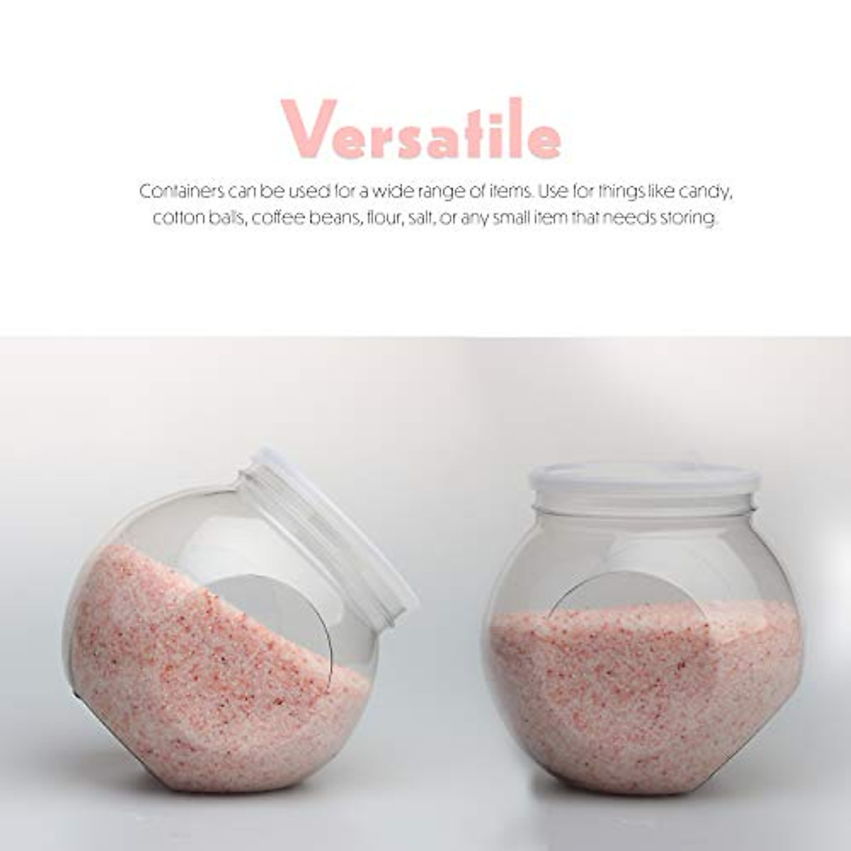 Upper Midland Products [3PK] Candy Jars For Candy Buffet With Candy Scoops - 48 Oz Clear Gumball Candy Buffet Bar Containers Set Plastic Candy Display Jars With Lids For Party, Candy Table Buffet