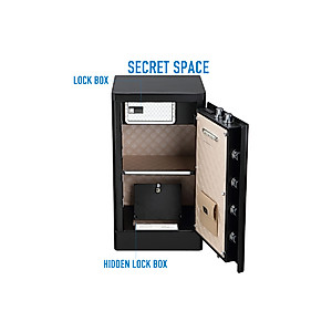 Tenamic Deluxe Biometric Fingerprint Safe Box Smart Touch Screen Fireproof Safe for Home Office Hotel 5.1 Cubic Feet