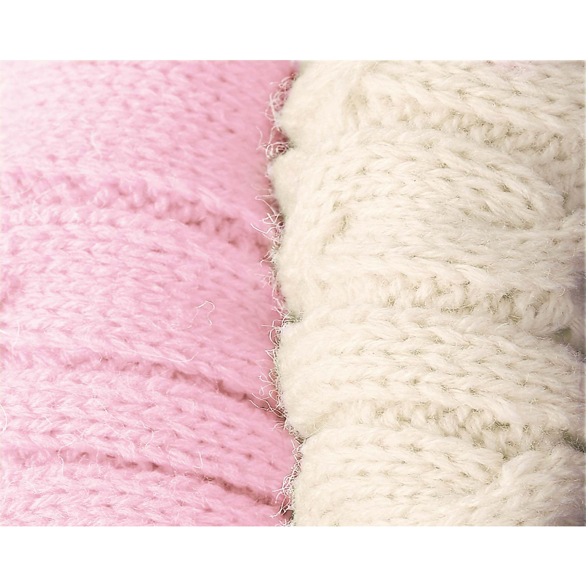 Roseelk 2 Pack Dog Sweaters for Small Dogs - Puppy Medium Warm Clothes in Winter, Turtleneck Pullover Design for Boy Girl Pet, Doggie, Cat, Kitten Chihuahua Bulldog Pug Beagles (S, Pink, Beige)