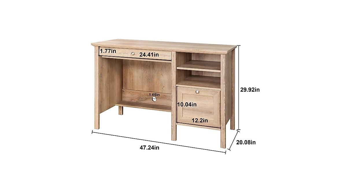 Crestlive Modern Writing Computer Desk for Small Spaces