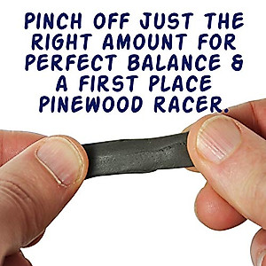 Reusable Tungsten Weight Kit for Your Pinewood Car, 3 Ounces, Incremental Weights and Tungsten Putty, All Your Derby or Awana Grand Prix Weights in One Set