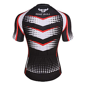 Men's Cycling Jersey Set - Reflective Quick-Dry Biking Shirt and 3D Padded Cycling Bike Shorts