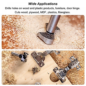 uxcell Tungsten Carbide Forstner Drill Bit Set 75mm 80mm, Woodworking Wood Hole Opener Hinge Hole Drilling Boring Bit Cutter