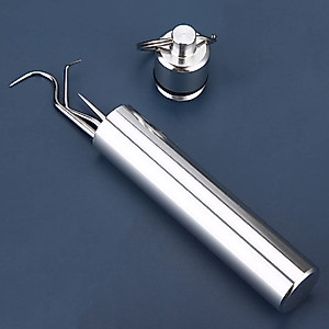 Angzhili 3 Pcs/Set Stainless Steel Toothpicks Kit,Reusable Tooth Picks Set,Portable Pocket Toothpick,Travel Toothpicks with Holder for Travel, Outdoor